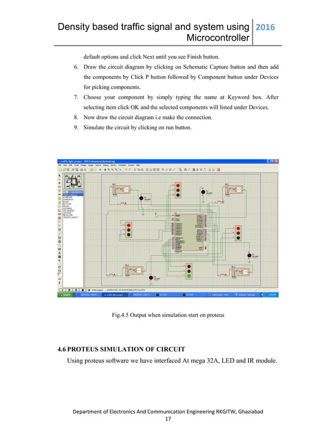 Density Based Traffic signal system using microcontroller | PDF