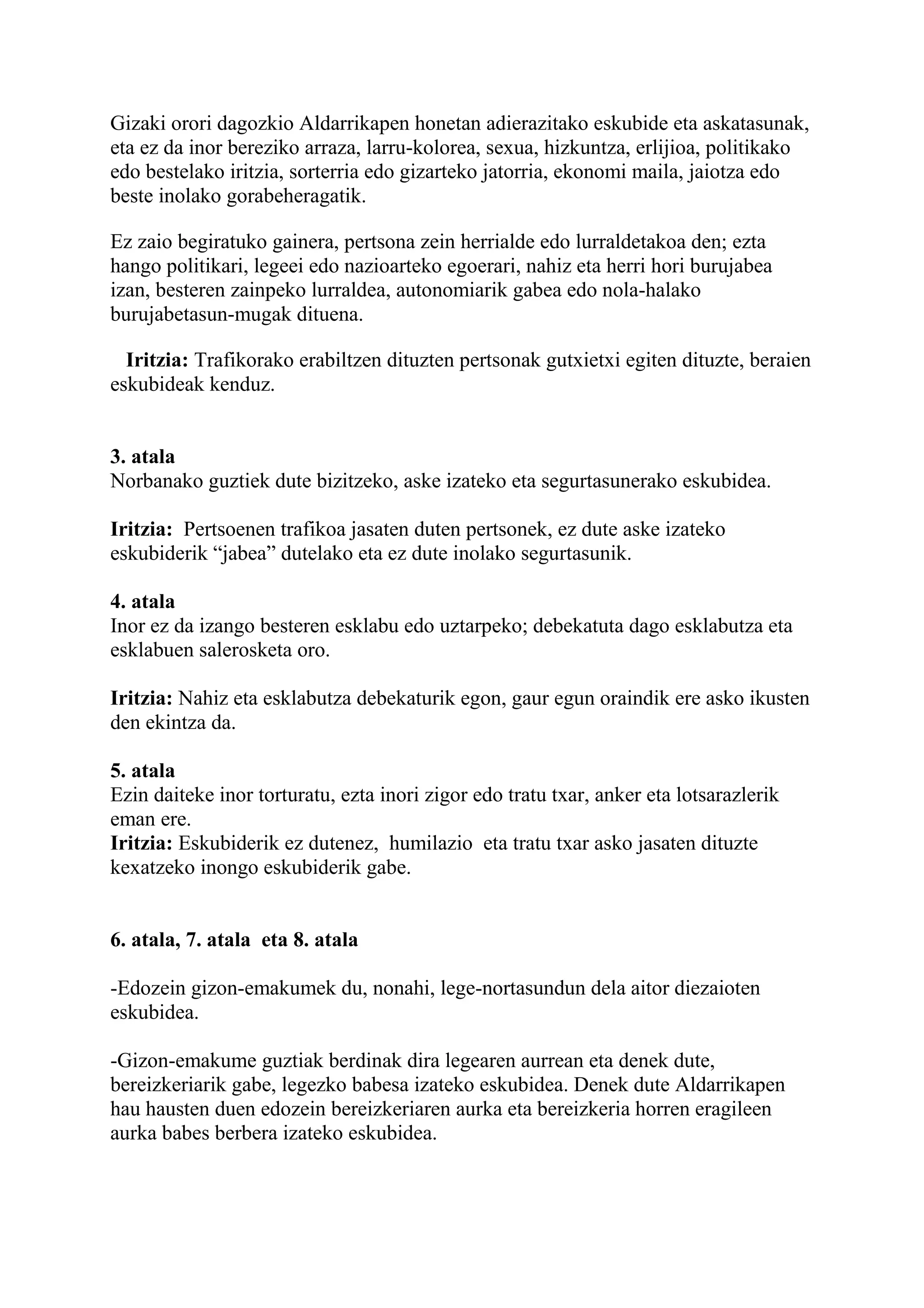 Trafiko de pertsonas | DOC