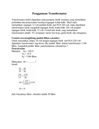 Transformator | DOCX