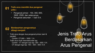 presentasi Penjelasan dan cara kerja Trafo arus | PPTX