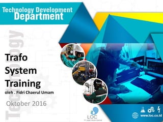 Trafo system training | PDF