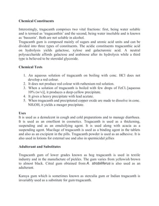 Tragacanth | PDF