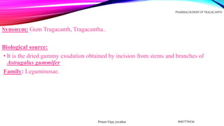 Tragacanth | PPTX