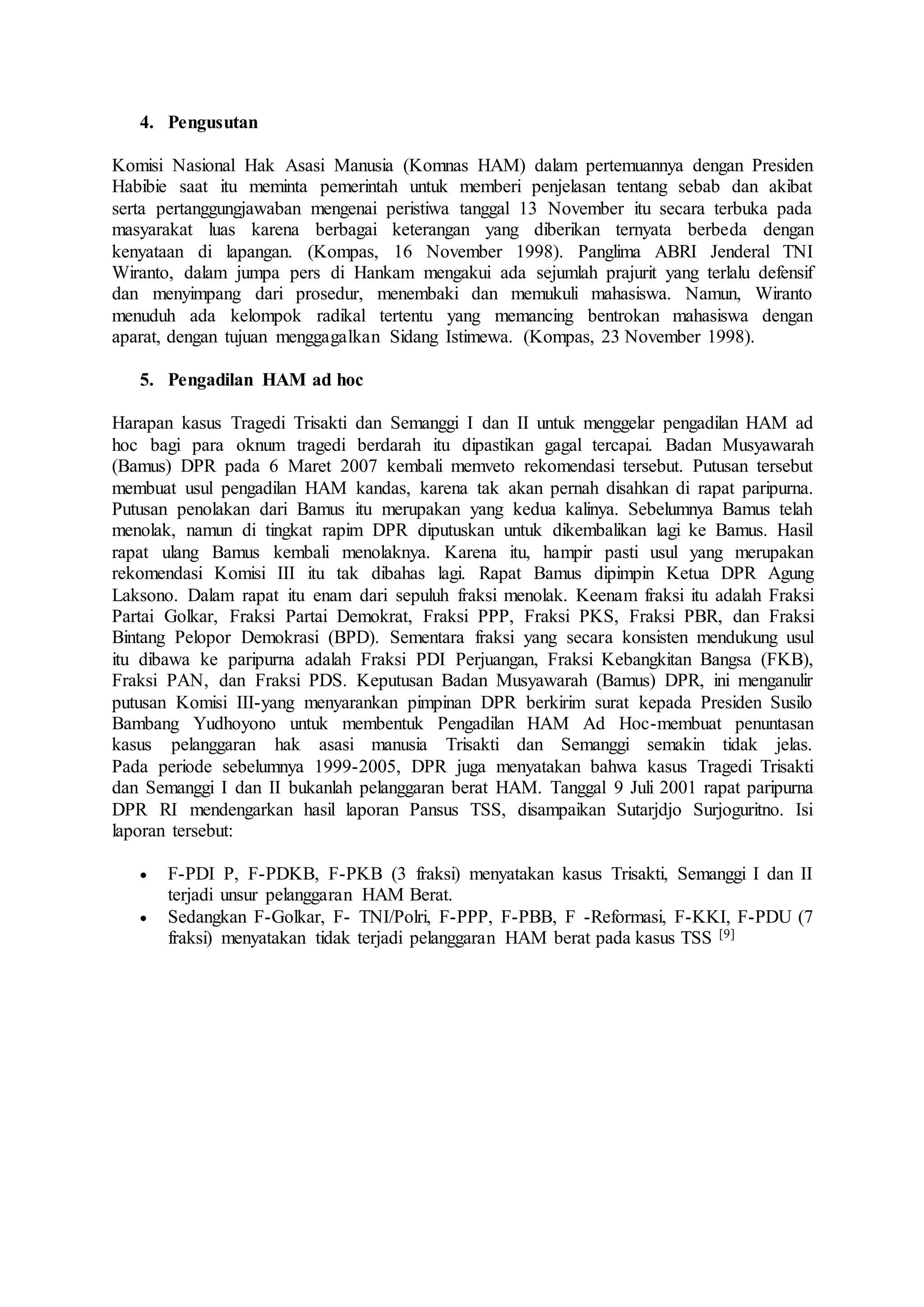 Tragedi semanggi ii | PDF