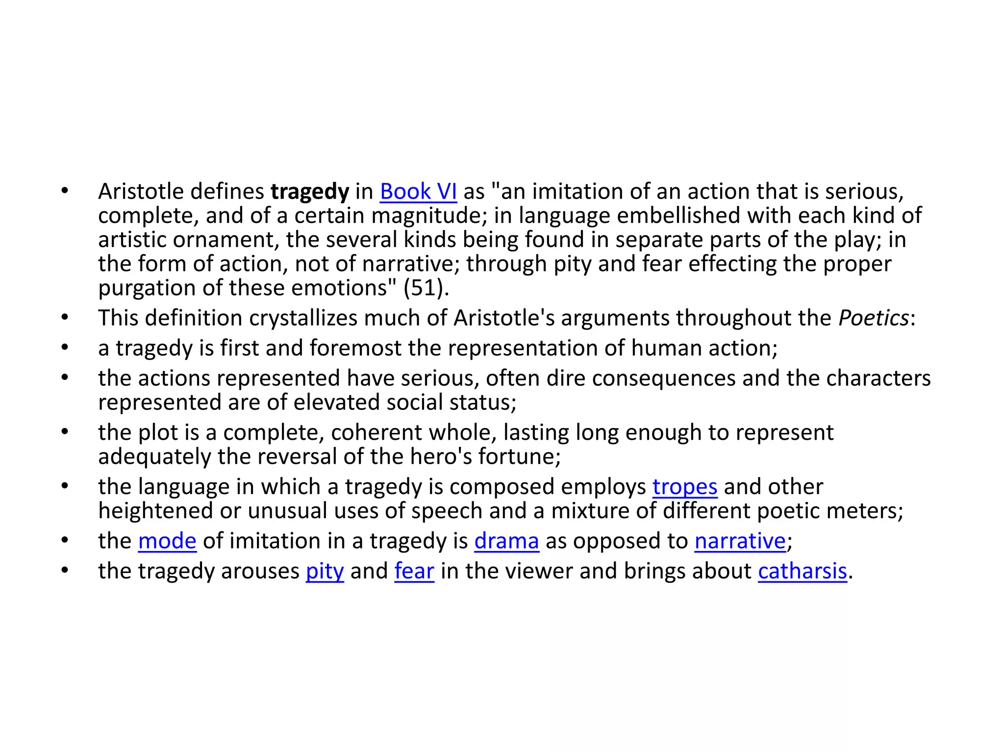 ARISTOTLE"S TRAGEDY BY BHAWNA BHARDWAJ | PPT