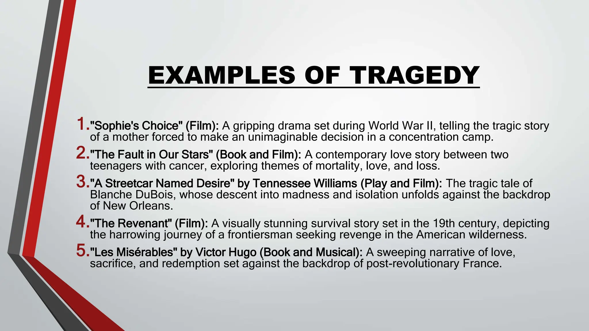 Tragedy ppt for students for their education | PPTX