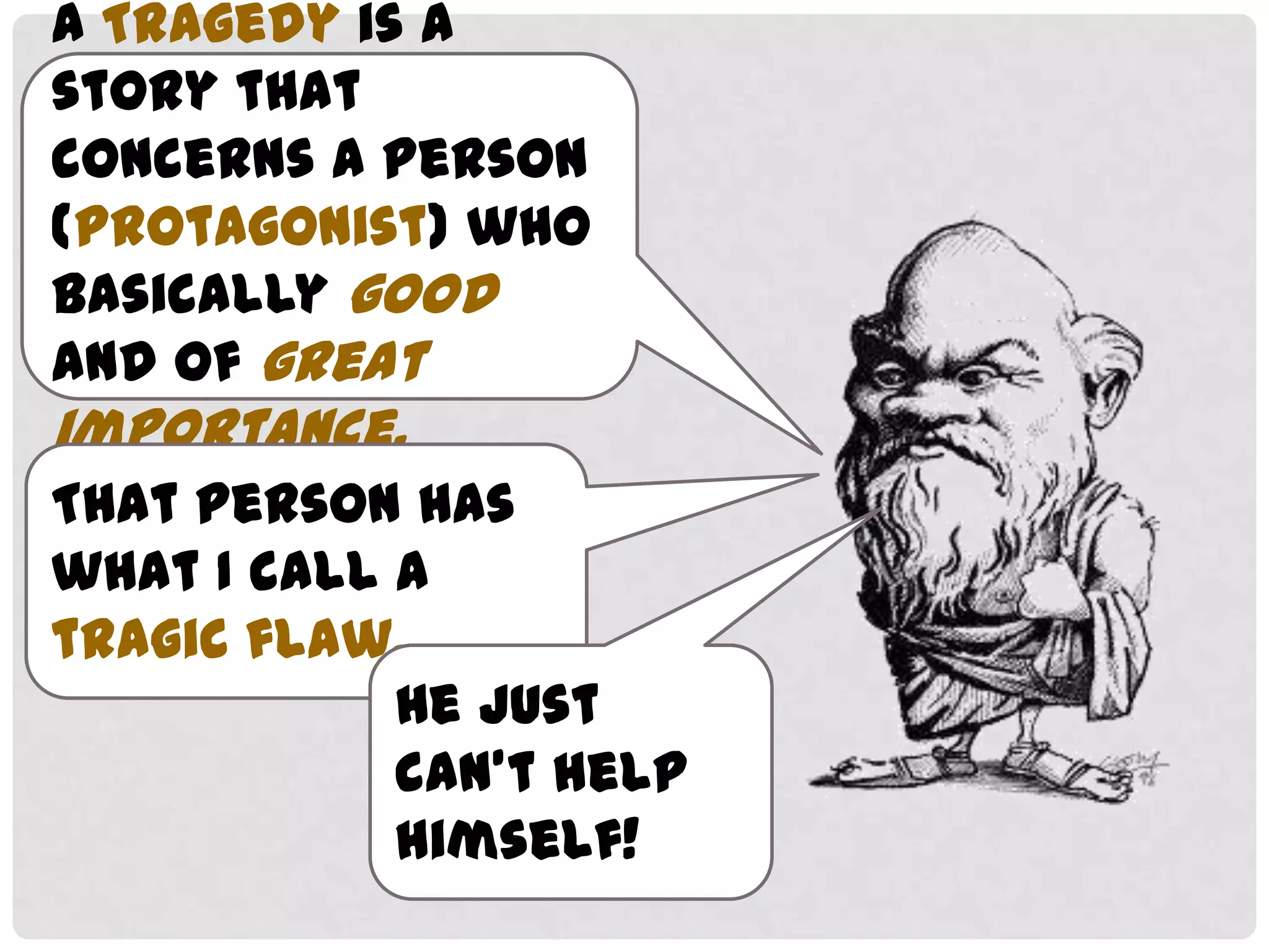 Tragedy and Aristotle (ninth grade) | PPTX