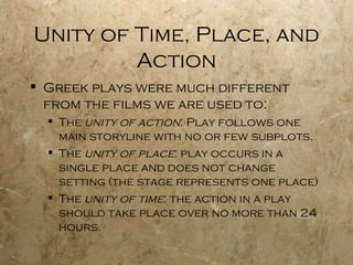 Greek Tragedy & Chorus | PPT | Musicals | Genres