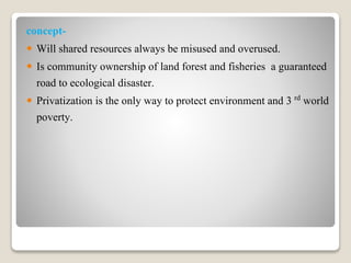 Tragedy of commons | PPTX