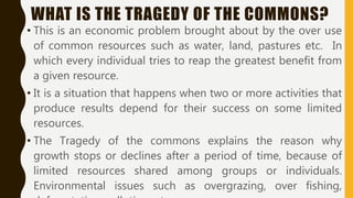 Tragedy of the commons | PPTX