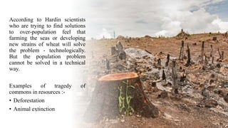 Tragedy of Commons | PPTX | Environment | Science