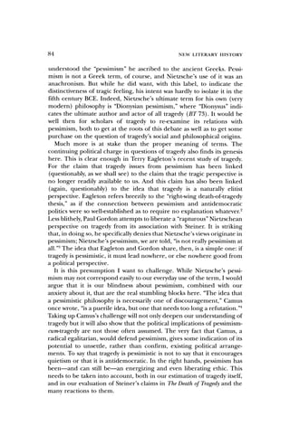 Tragedy, pessimism, nietzsche, by joshua foa dienstag | PDF