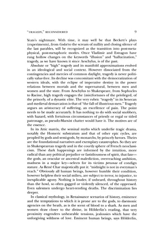 Tragedy reconsidered, by george steiner | PDF