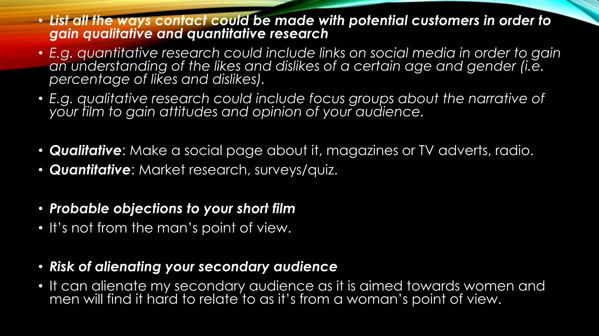 Target Audience Profile Sheet Ppt