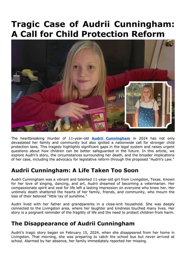 Tragic Case of Audrii Cunningham_ A Call for Child Protection Reform.docx