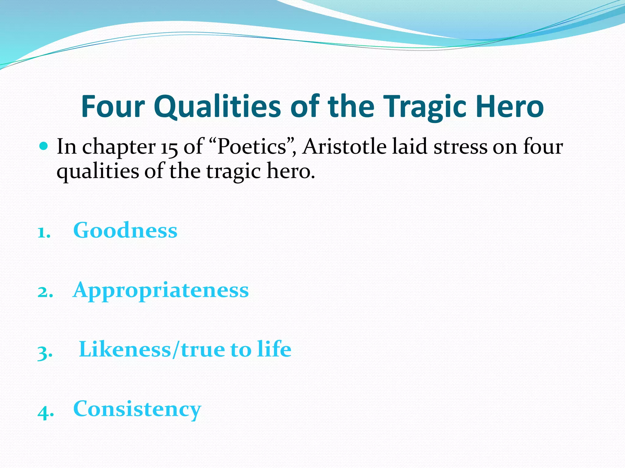 Aristotle's concept of Tragic hero | PPTX