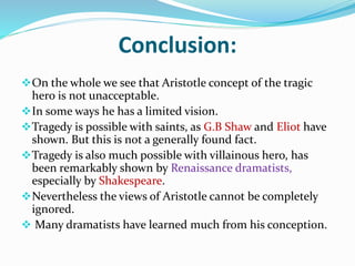 Aristotle's concept of Tragic hero | PPTX