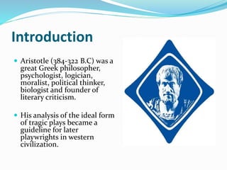 Aristotle's concept of Tragic hero | PPTX