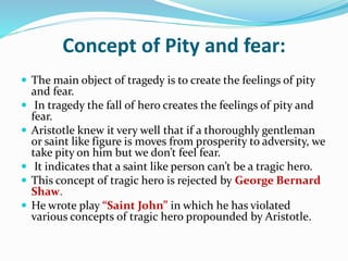 Aristotle's concept of Tragic hero | PPTX