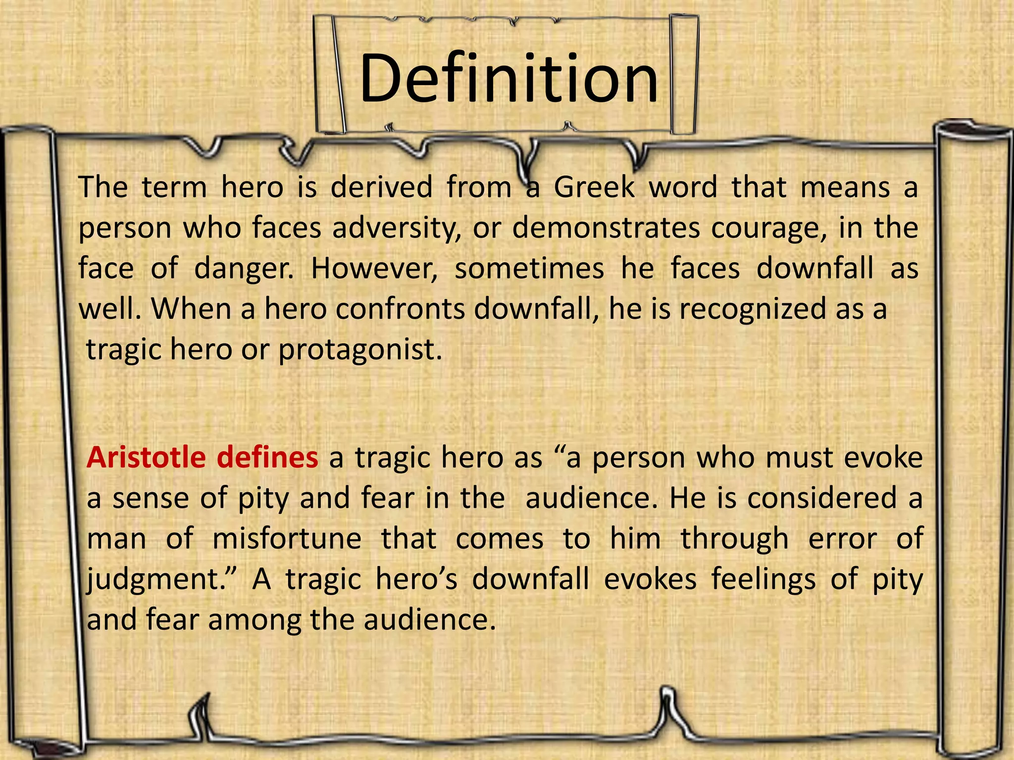 Tragic hero (Harishchandra,Rama and Nala-Damayanti) | PPTX