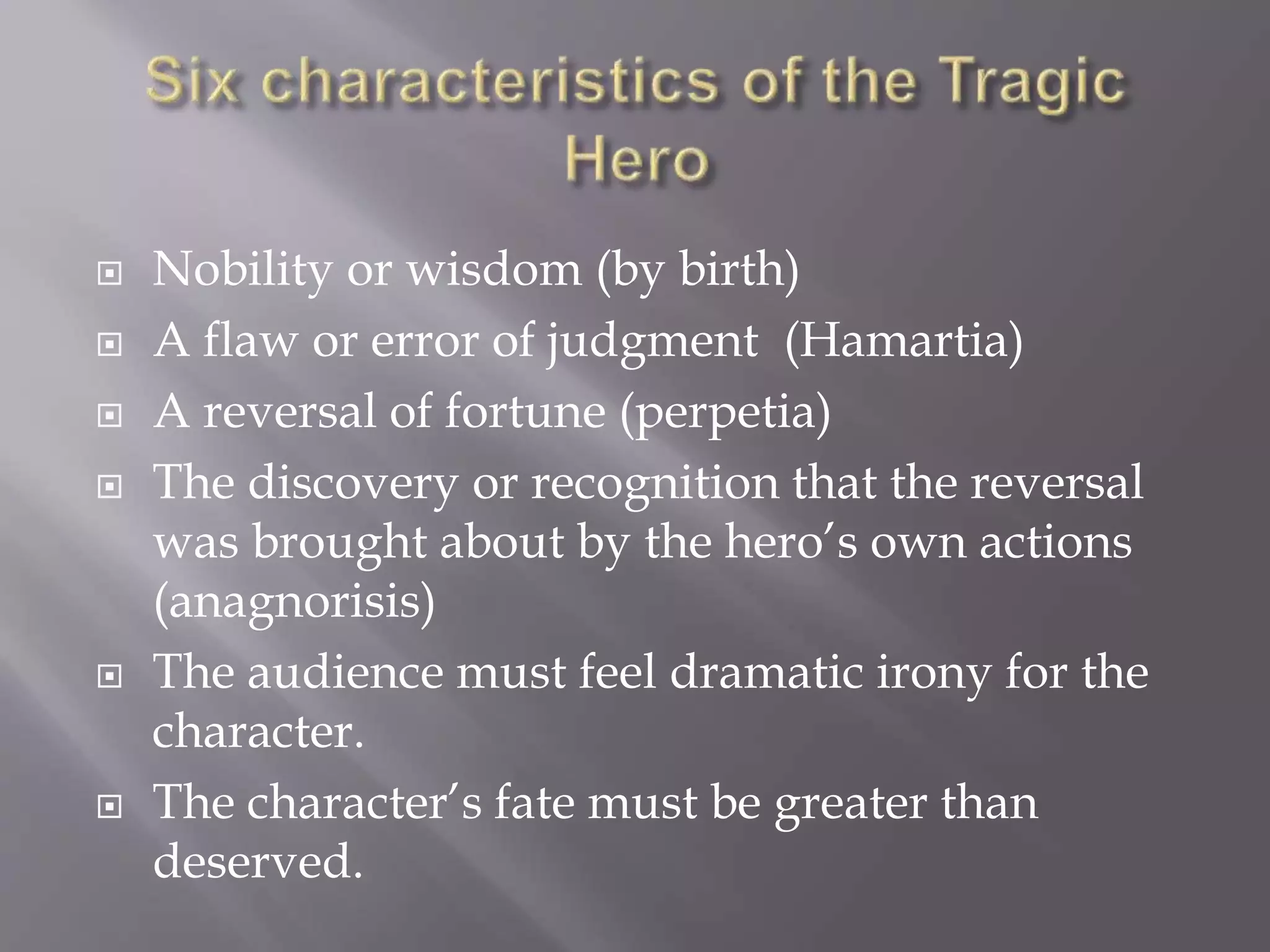 Tragic hero | PPTX