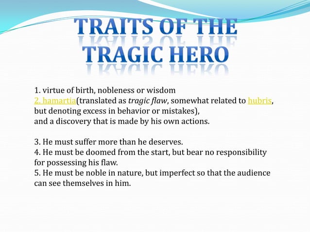 Tragic hero presentation | PPTX | Drama | Genres