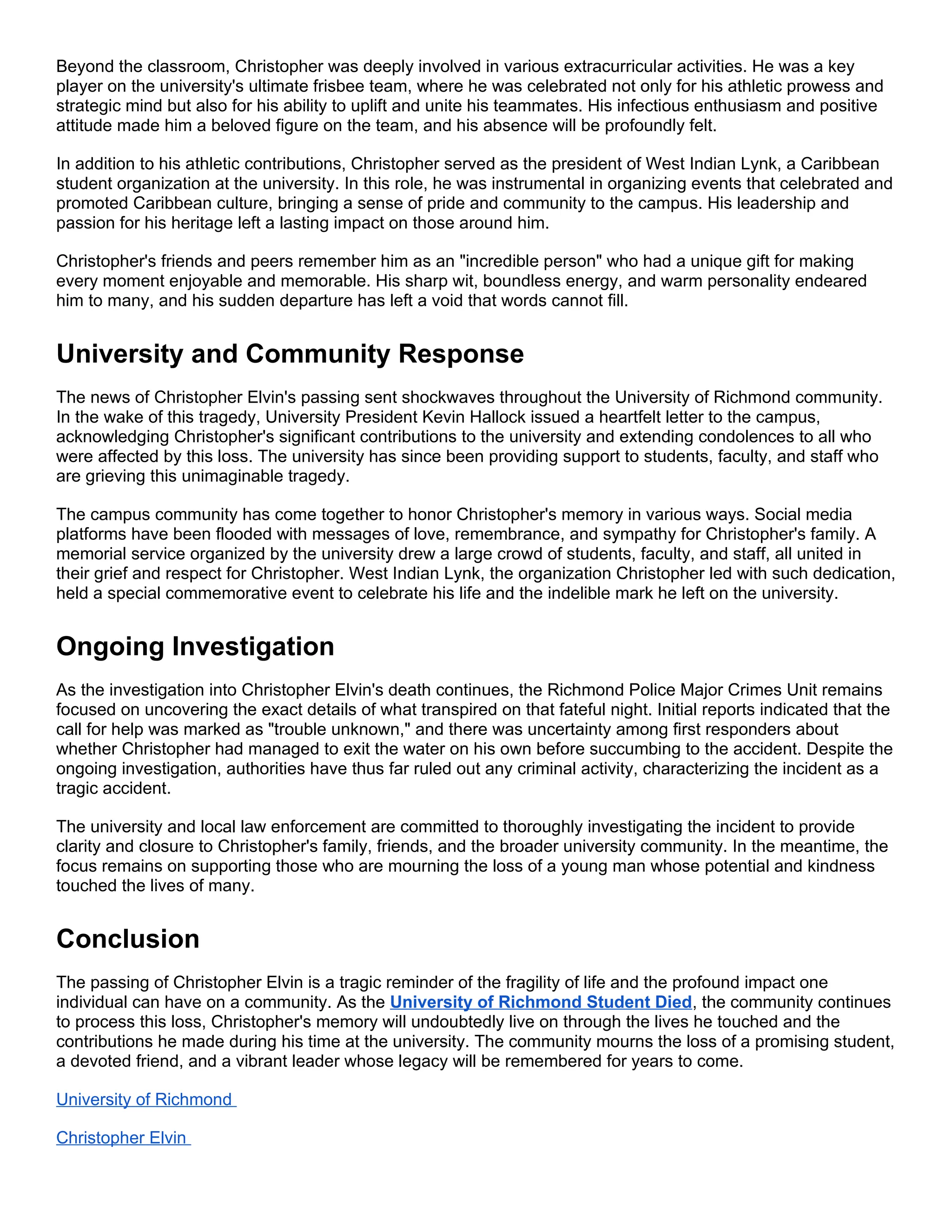 Tragic Loss_ University of Richmond Student Died in Accidental Drowning at Westhampton Lake.docx