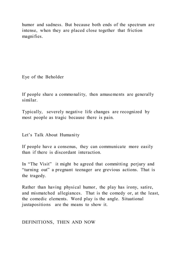 Tragicomedy what is tragicomedy tragicomedy | PDF