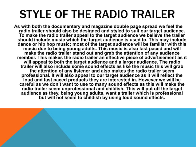 Target audeince style | PPT