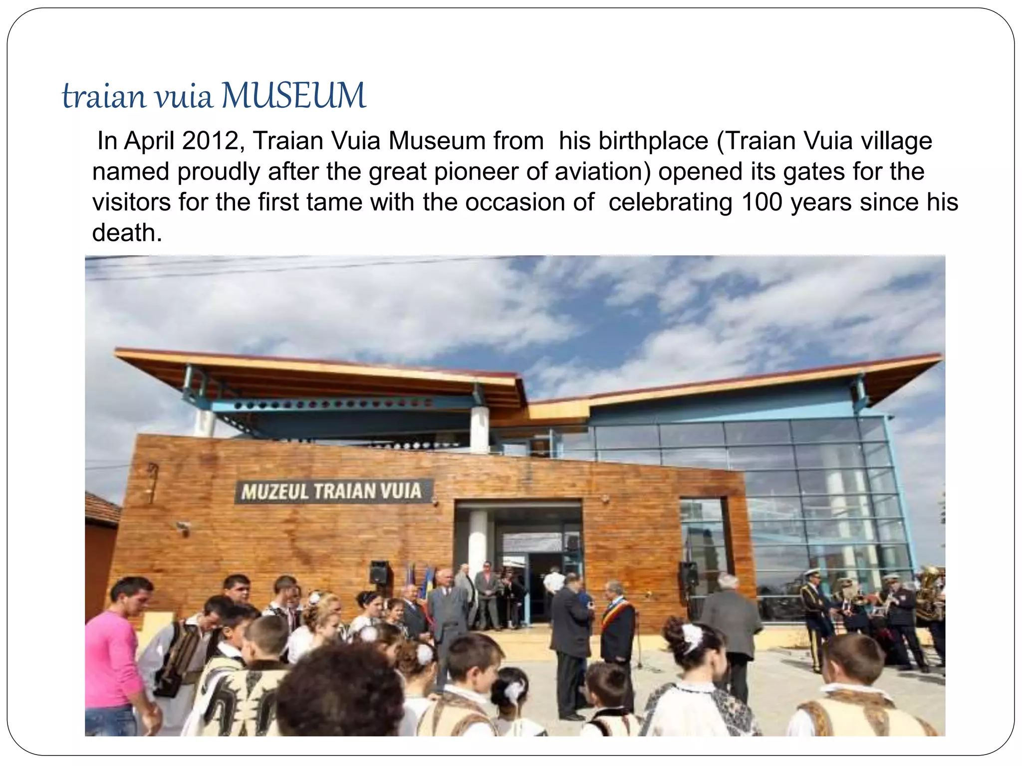 Traian Vuia, pioneer of aviation | PPTX