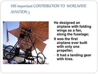 Traian Vuia, pioneer of aviation | PPTX
