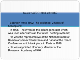 Traian Vuia, pioneer of aviation | PPTX