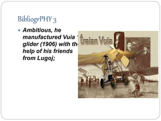 Traian Vuia, pioneer of aviation | PPTX