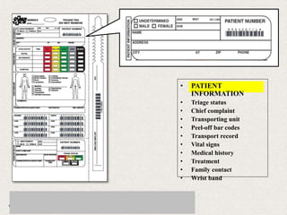Triage system of ambulance | PPTX