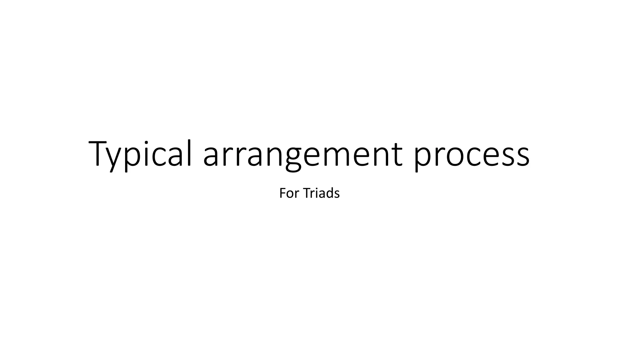 Typical arrangement process for triads | PPTX