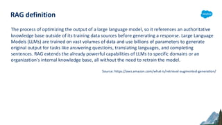 Agentforce RAG (Retrieval-Augmented Generation): Architecture and ...
