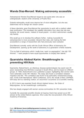 Trailblazing women in science jigsaw reading (adapted from BBC) | DOCX