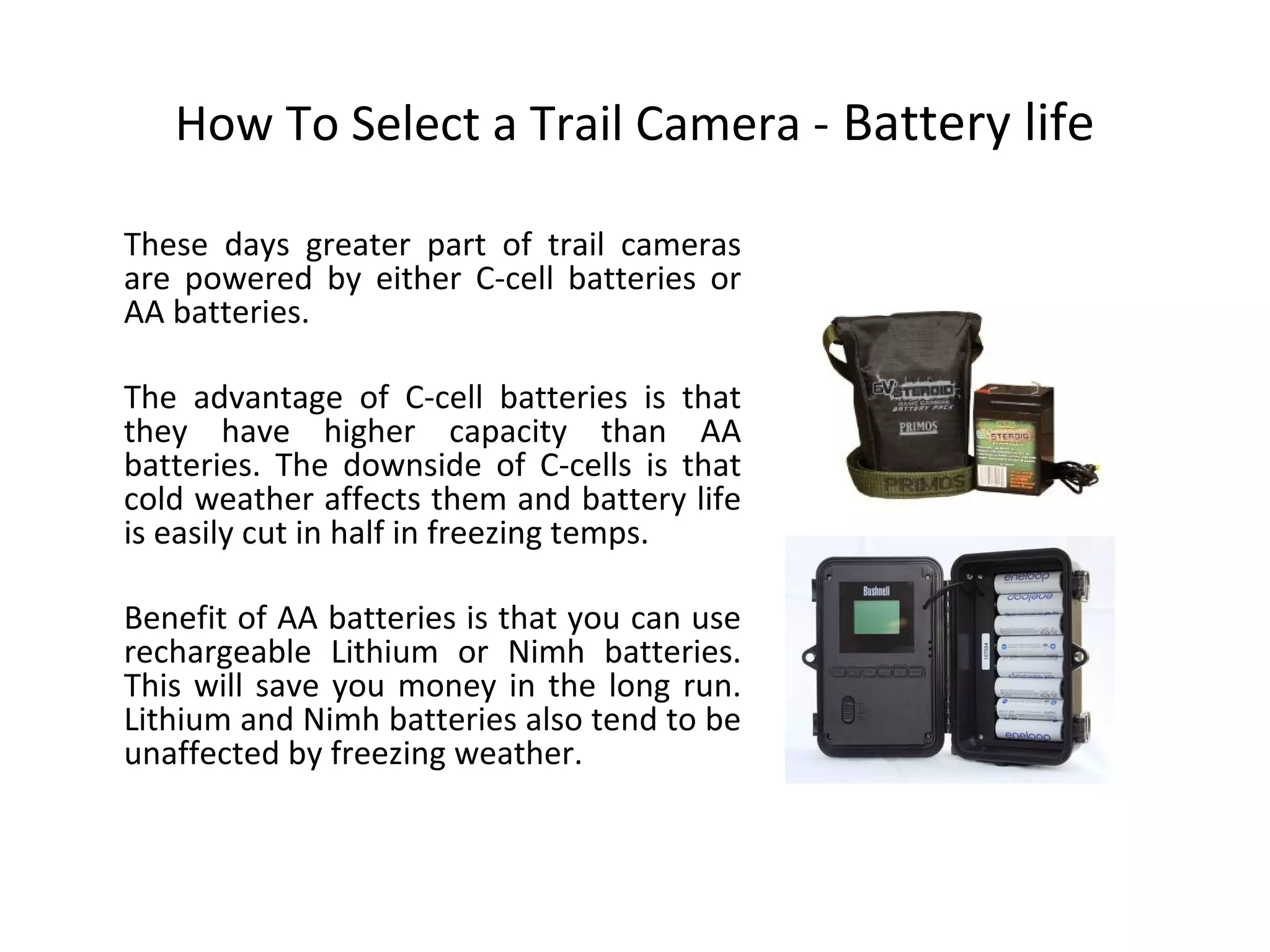 Trail Camera Buying Guide | PPT