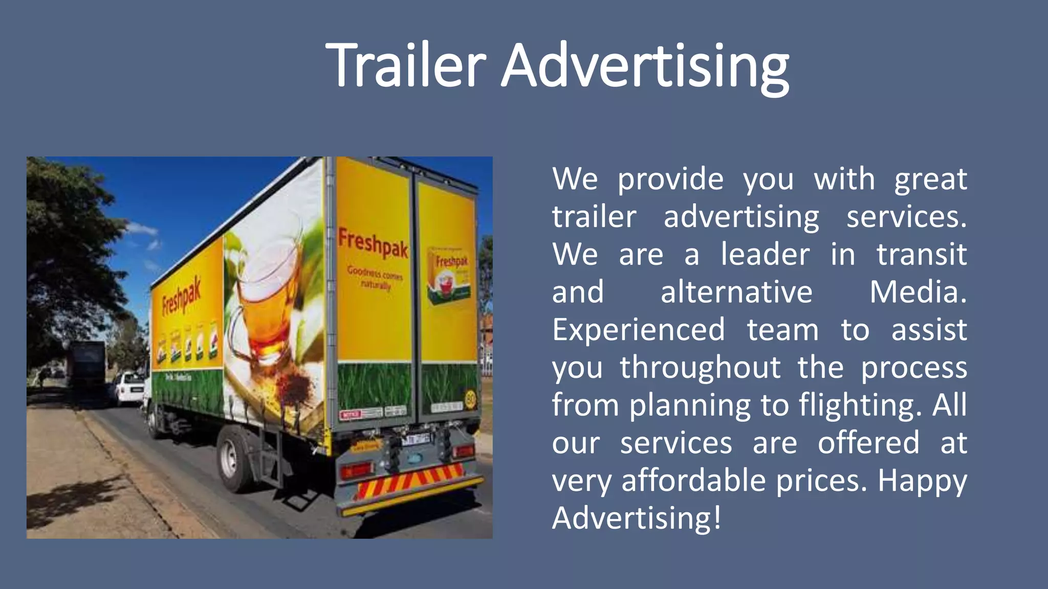 Trailer advertising | PPTX