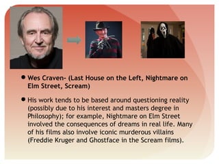 Trailer analysis | PPT | Horror | Genres