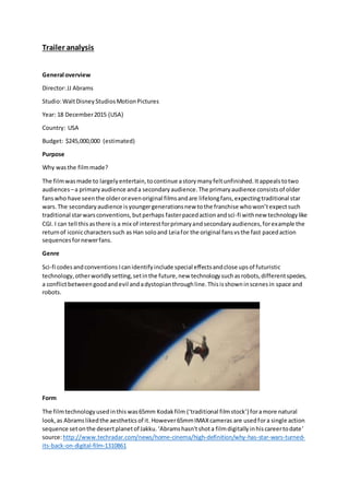 Trailer analysis | PDF