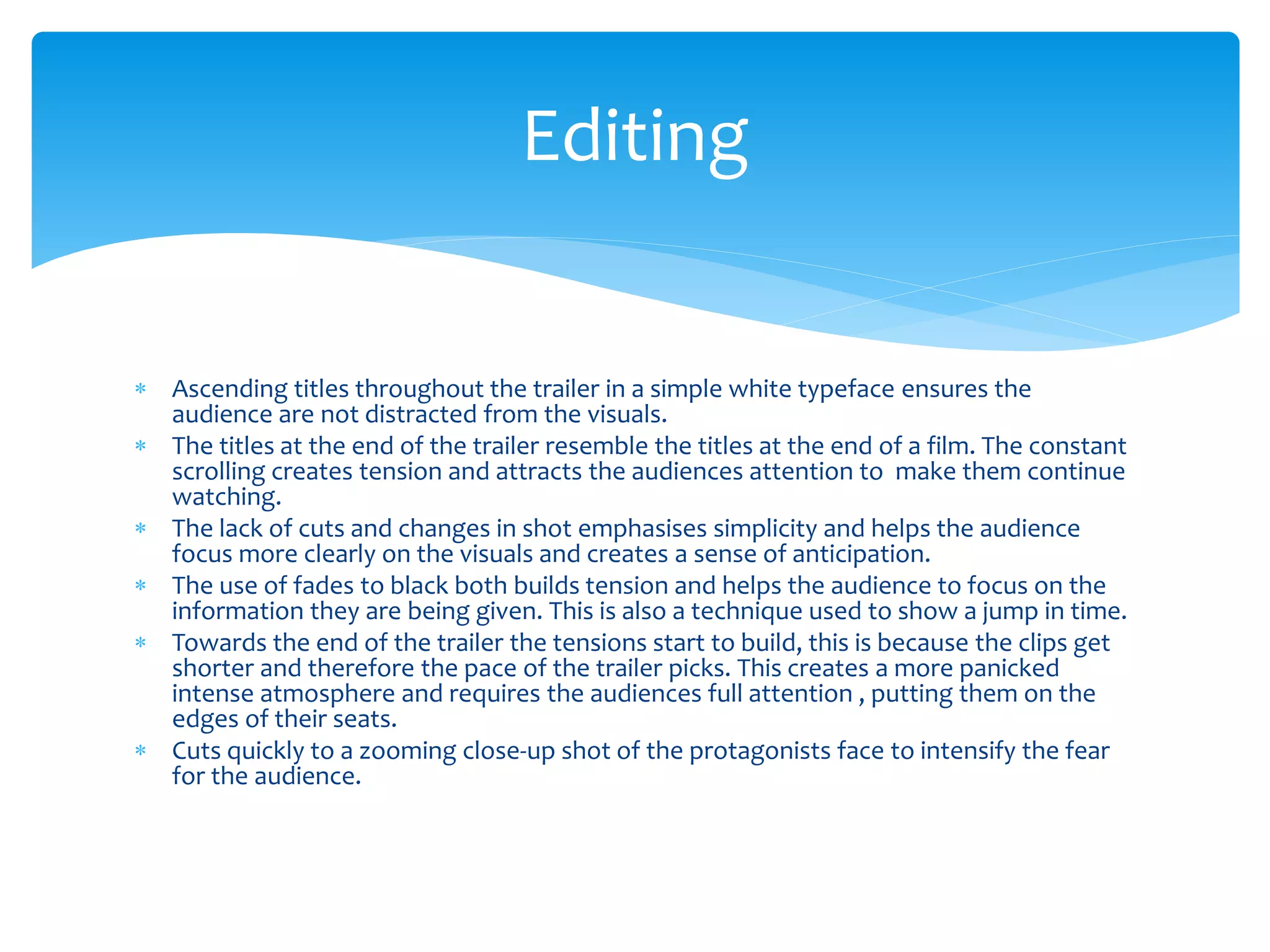 Trailer analysis the shining | PPTX