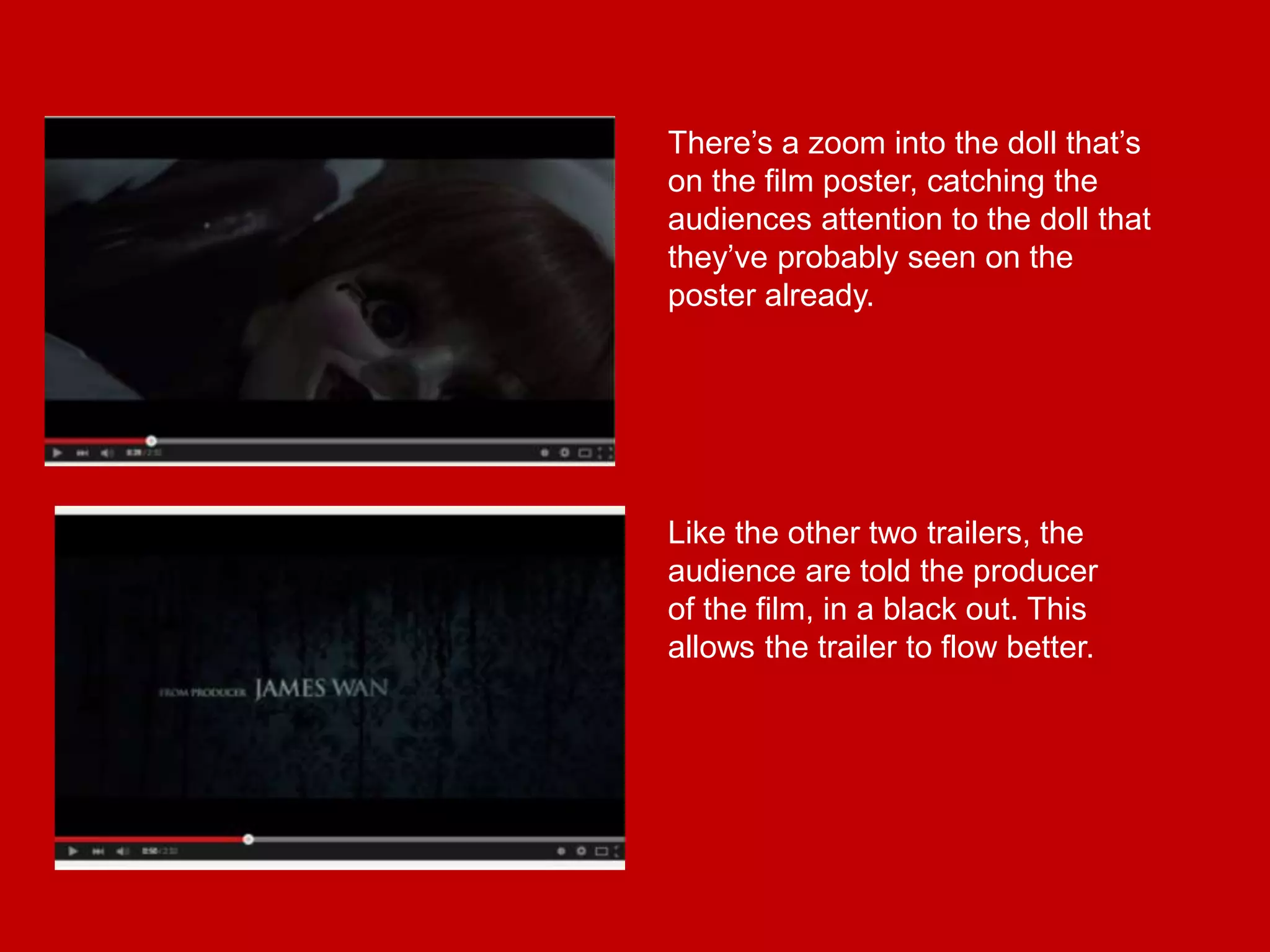 Trailer analysis annabelle | PPTX