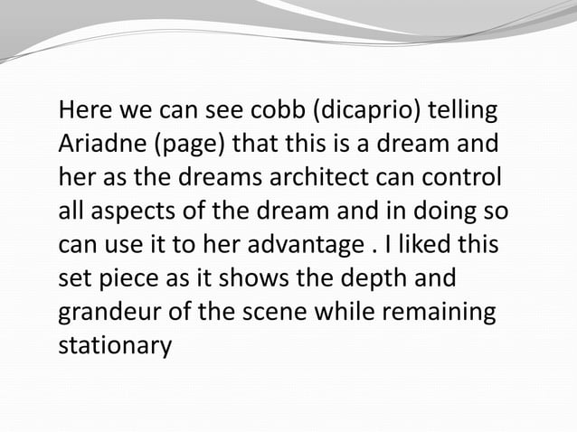 Trailer analysis inception | PPT