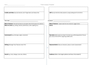 Trailer analysis template_micro_macro | PPT