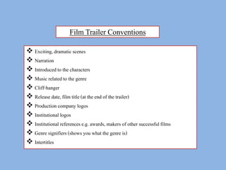 Trailer conventions - VEL | PPT