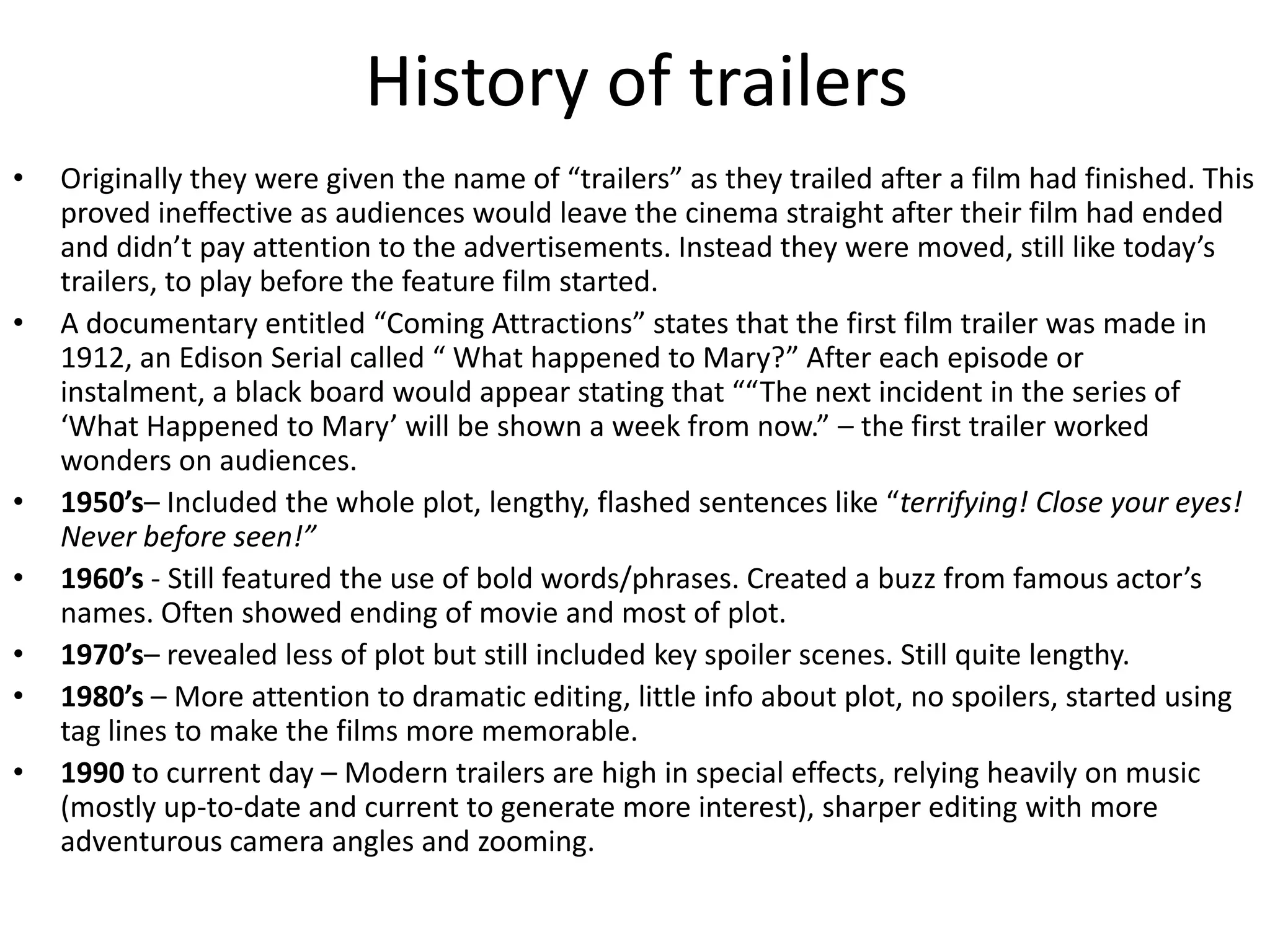 What is a trailer? | PPTX