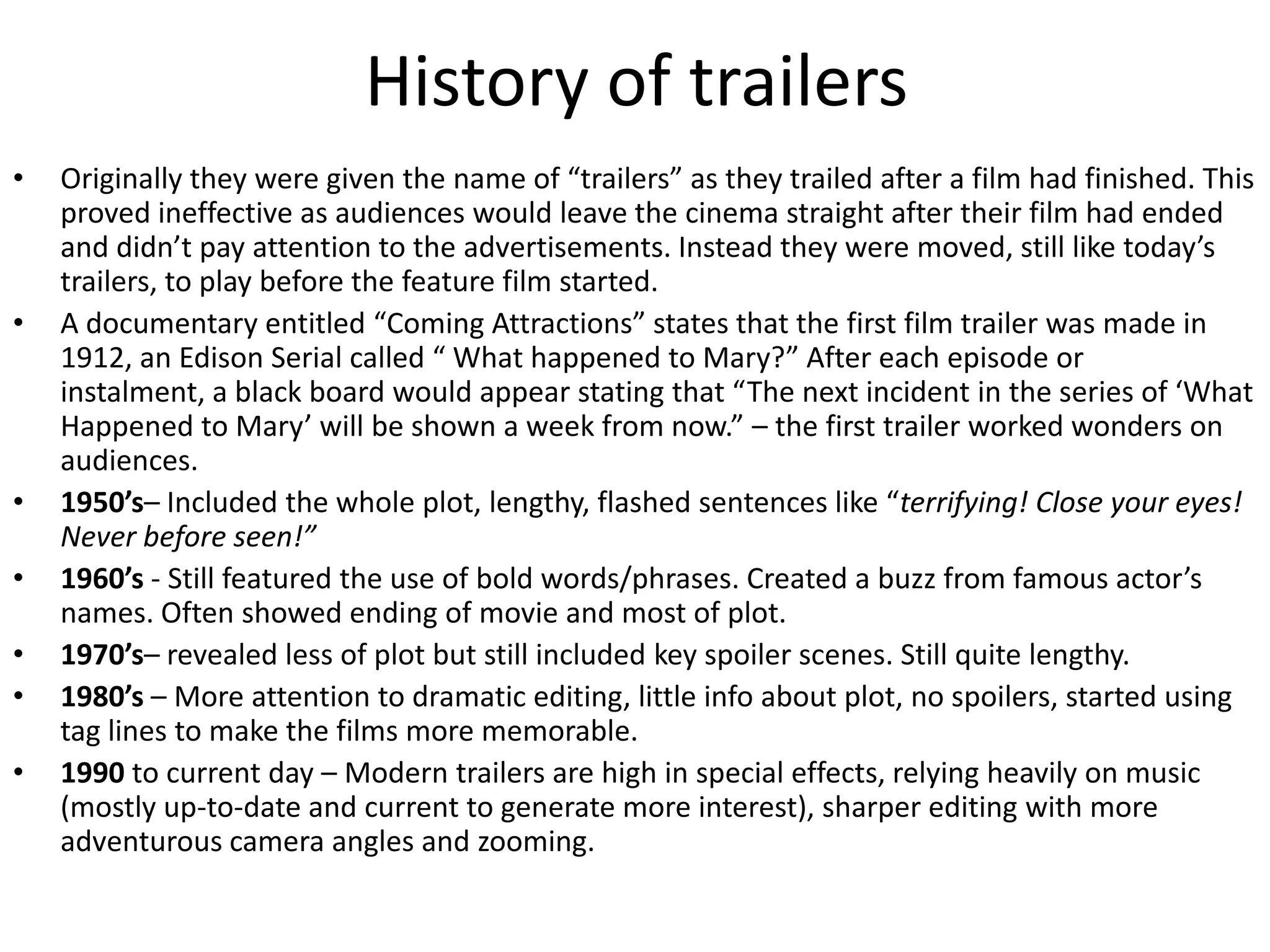 What is a trailer? | PPTX