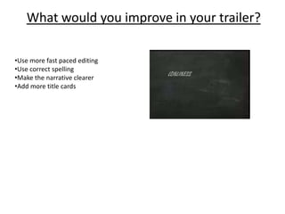 Trailer evaluation | PPTX