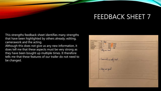 Trailer feedback - final draft | PPTX